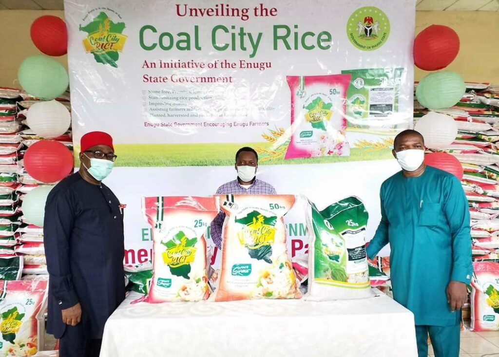 COVID-19: Enugu Unveils Coal City Rice as Ugwuanyi Urges Prayers at ...