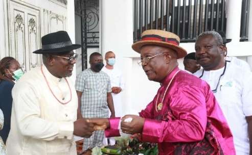 Gov Oborevwori Rejoices with Moses Odibo at 70 | The Street Reporters ...
