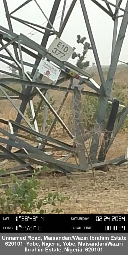 TCN Loses Two 330kV Transmission Towers To Insurgents in the North | The Street Reporters Newspaper